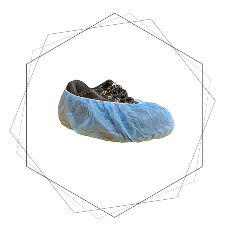PE Disposable Plastic Shoe Covers BLUE -Water Resistant Shoe Cover